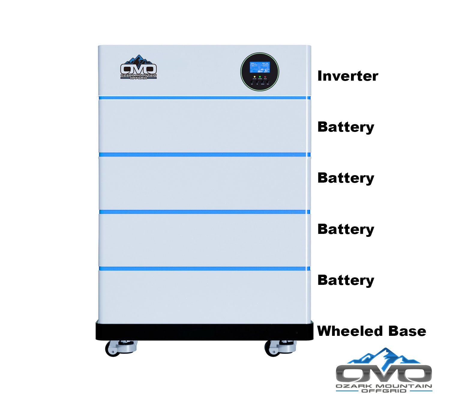 2.2KW OMO All-In-One Customizable Stacking Inverter/Battery System 550 ...